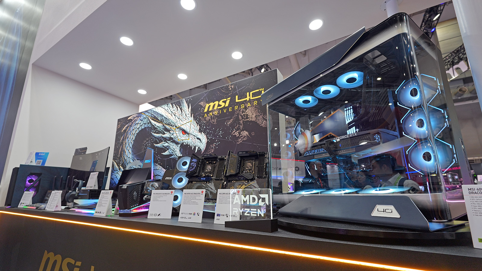 MSIは創業40周年！大量の記念モデルをCOMPUTEXで公開、次世代GPUクーラーやMac向けモニター、RTX Spark搭載PC、ゴッホ柄 ...